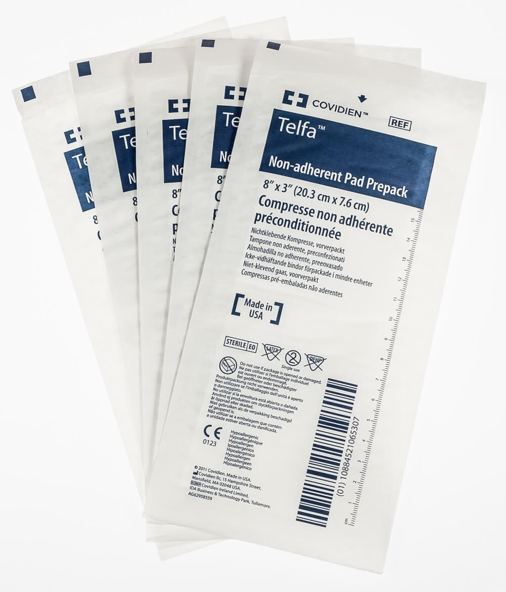TELFA Non-Adherent Dressing, sterile, 3" x 8", 50/pk | eBay