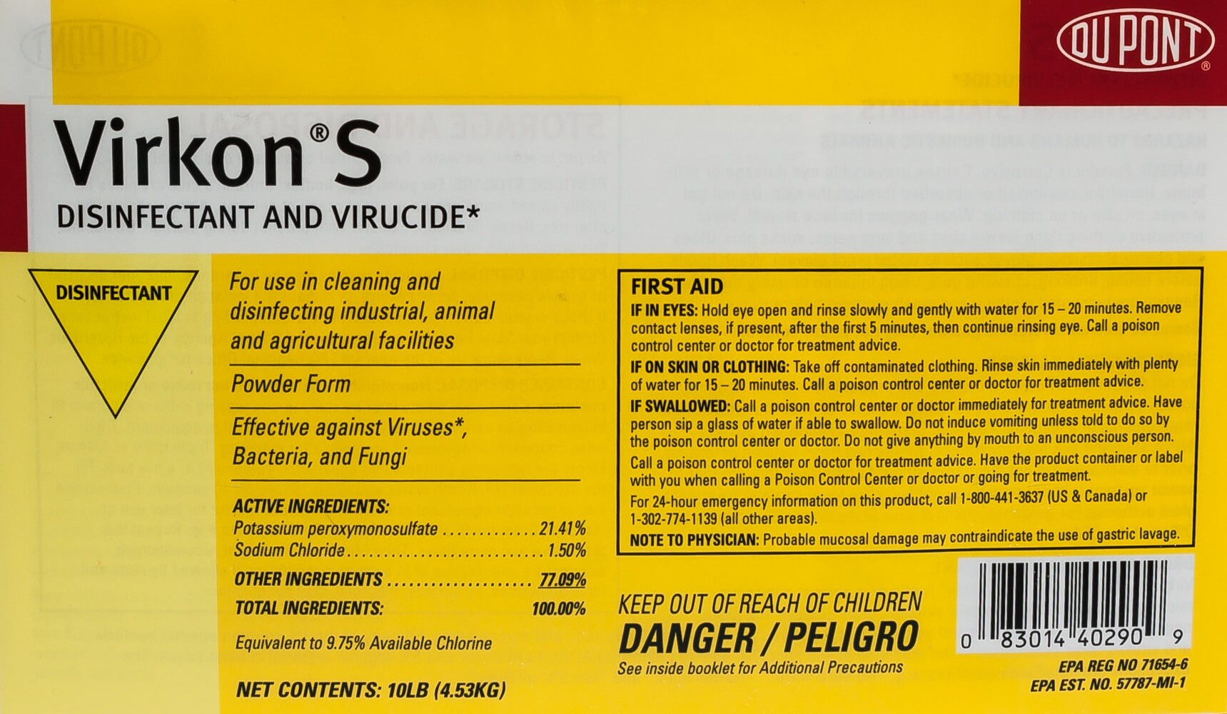 Virkon® S Disinfectant and Virucide, 10 lb | Santa Cruz Animal Health