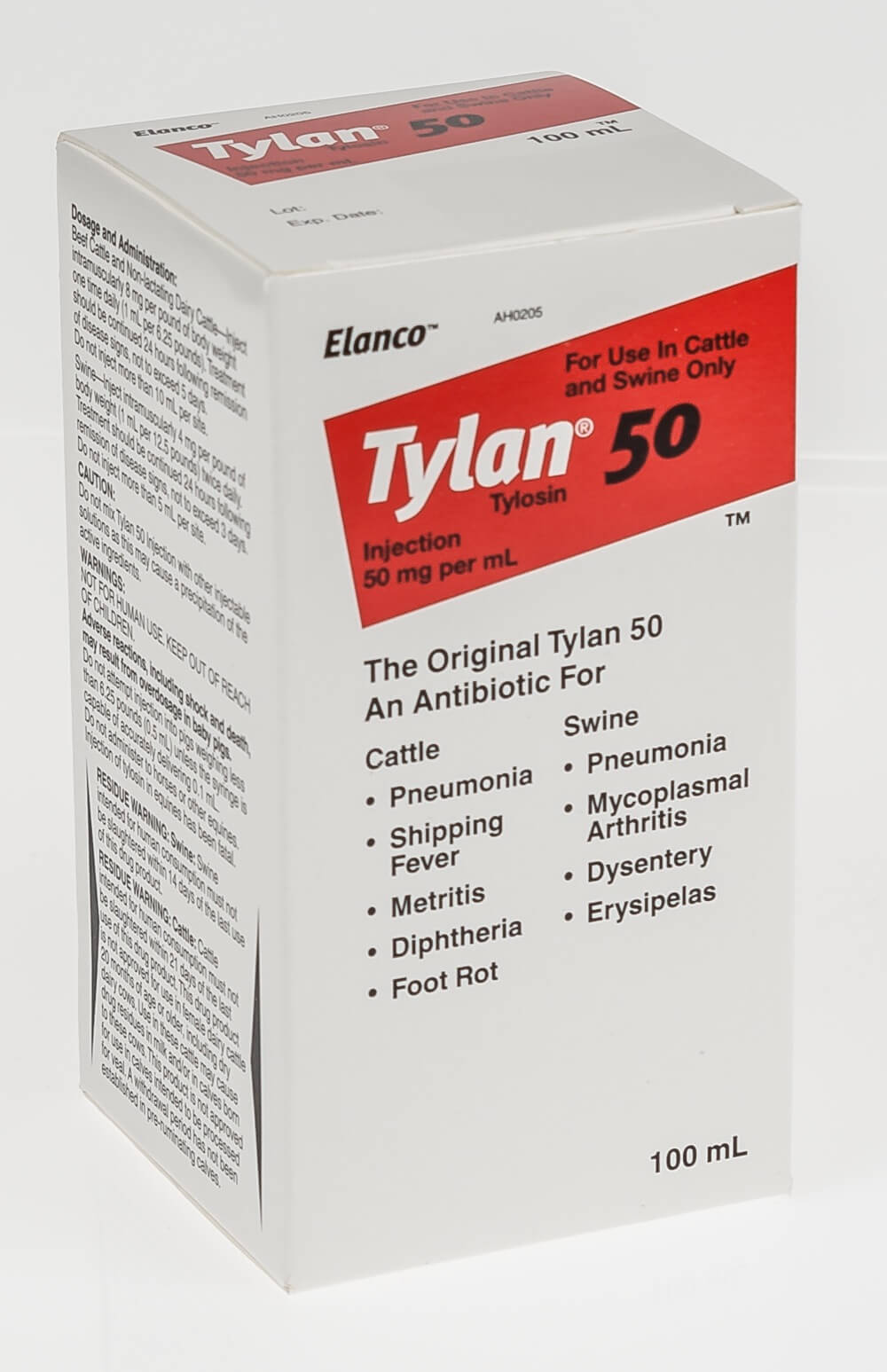 Tylan® 50 Injection, 100 ml | Santa Cruz Animal Health