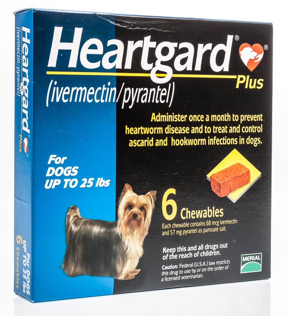 Heartgard® Plus for Dogs, Blue, up to 25 lbs, 68 µg, 6 ct | Santa Cruz ...