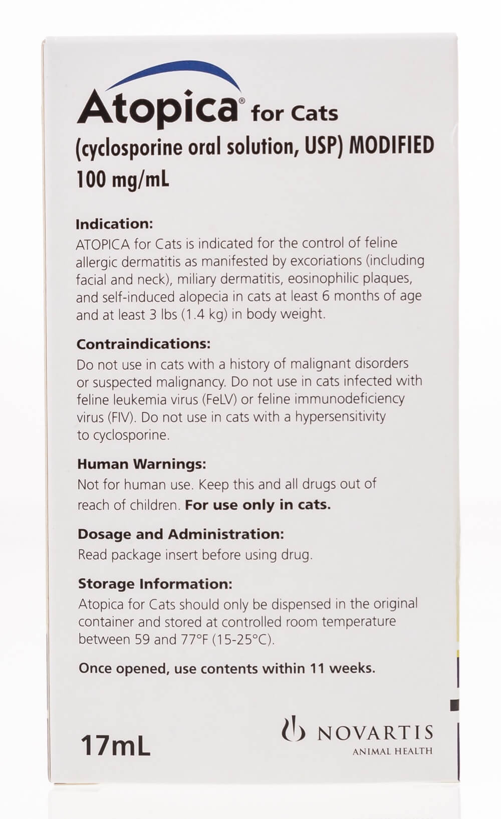 Atopica® Cat 100 mg/ml, 17 ml | Santa Cruz Animal Health
