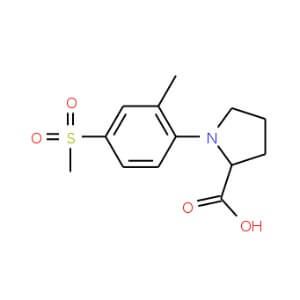 1-[(2-Methyl-4-methylsulfonyl)phenyl]pyrrolidine-2-carboxylic acid ...