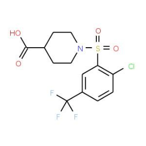 1-{[2-chloro-5-(trifluoromethyl)phenyl]sulfonyl}piperidine-4-carboxylic acid | SCBT - Santa Cruz ...