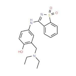 2-[(diethylamino)methyl]-4-[(1,1-dioxido-1,2-benzisothiazol-3-yl)amino]phenol | SCBT - Santa ...
