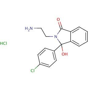 2-(2-Aminoethyl)-3-(4-chlorophenyl)-3-hydroxyphthalimidine ...