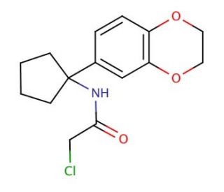 2-chloro-N-[1-(2,3-dihydro-1,4-benzodioxin-6-yl)cyclopentyl]acetamide ...
