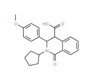 2-Cyclopentyl-3-(4-methoxyphenyl)-1-oxo-1,2,3,4-tetrahydro-4-isoquinolinecarboxylic acid | SCBT ...