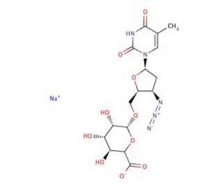 3′-Azido-3′-deoxythymidine β-D-glucuronide sodium salt | CAS 133525-01 ...