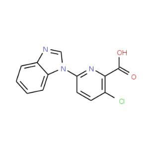 6-(1H-1,3-benzodiazol-1-yl)-3-chloropyridine-2-carboxylic acid | SCBT ...