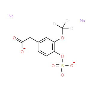 Homovanillic Acid Sulfate Sodium Salt-d3 | CAS 38339-06-9 (unlabeled ...