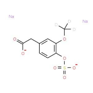 Homovanillic Acid Sulfate Sodium Salt-d3 | CAS 38339-06-9 (unlabeled ...
