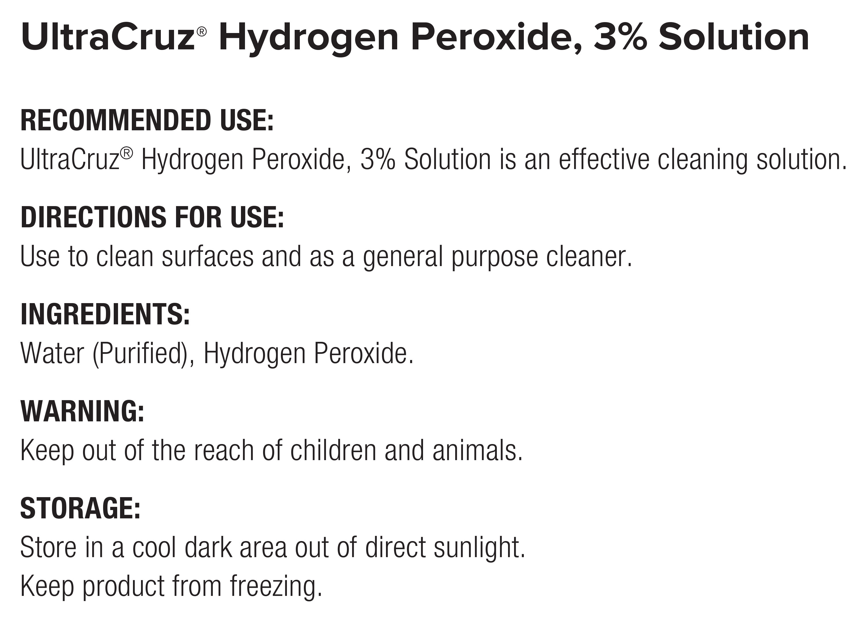 UltraCruz® Hydrogen Peroxide, 3% Solution | SCBT - Santa Cruz Biotechnology
